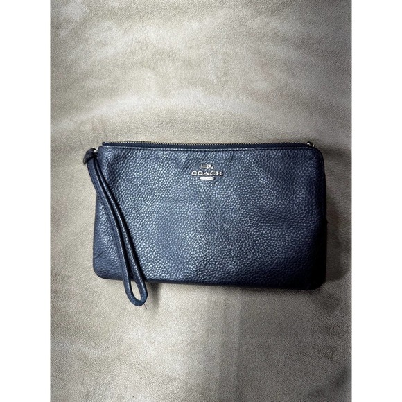 Coach | Bags | Coach Pebble Leather Wristlet | Poshmark